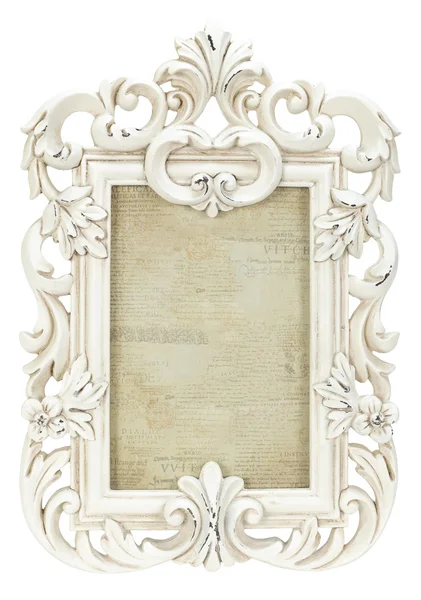 Vintage white picture frame Stock Photo by ©felker 16289725