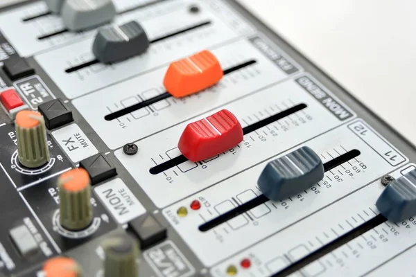 Faders All Open Right Mixing Console Close Stock Photo by ©TetianaDov ...