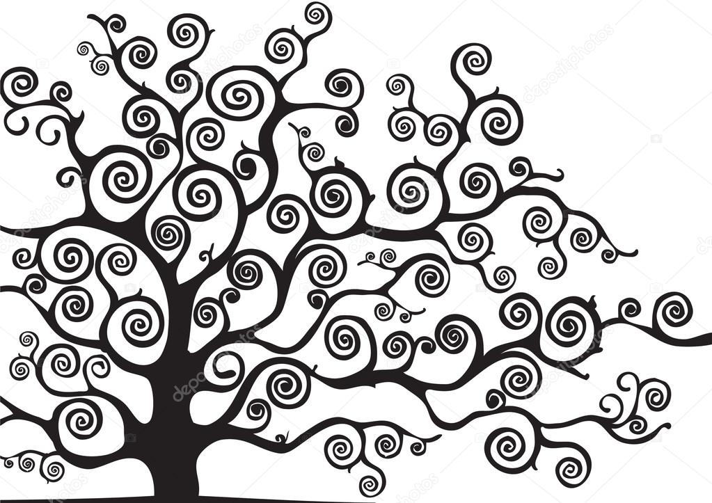 Tree with curved branches Stock Vector Image by ©lisa_l #68247497