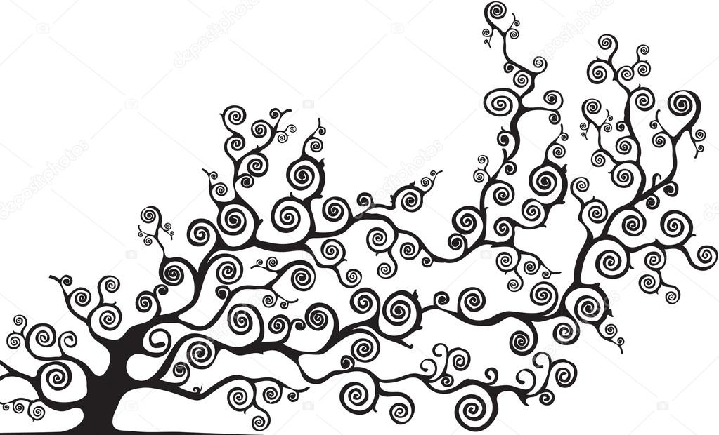 Tree with curved branches Stock Vector Image by ©lisa_l #68569565
