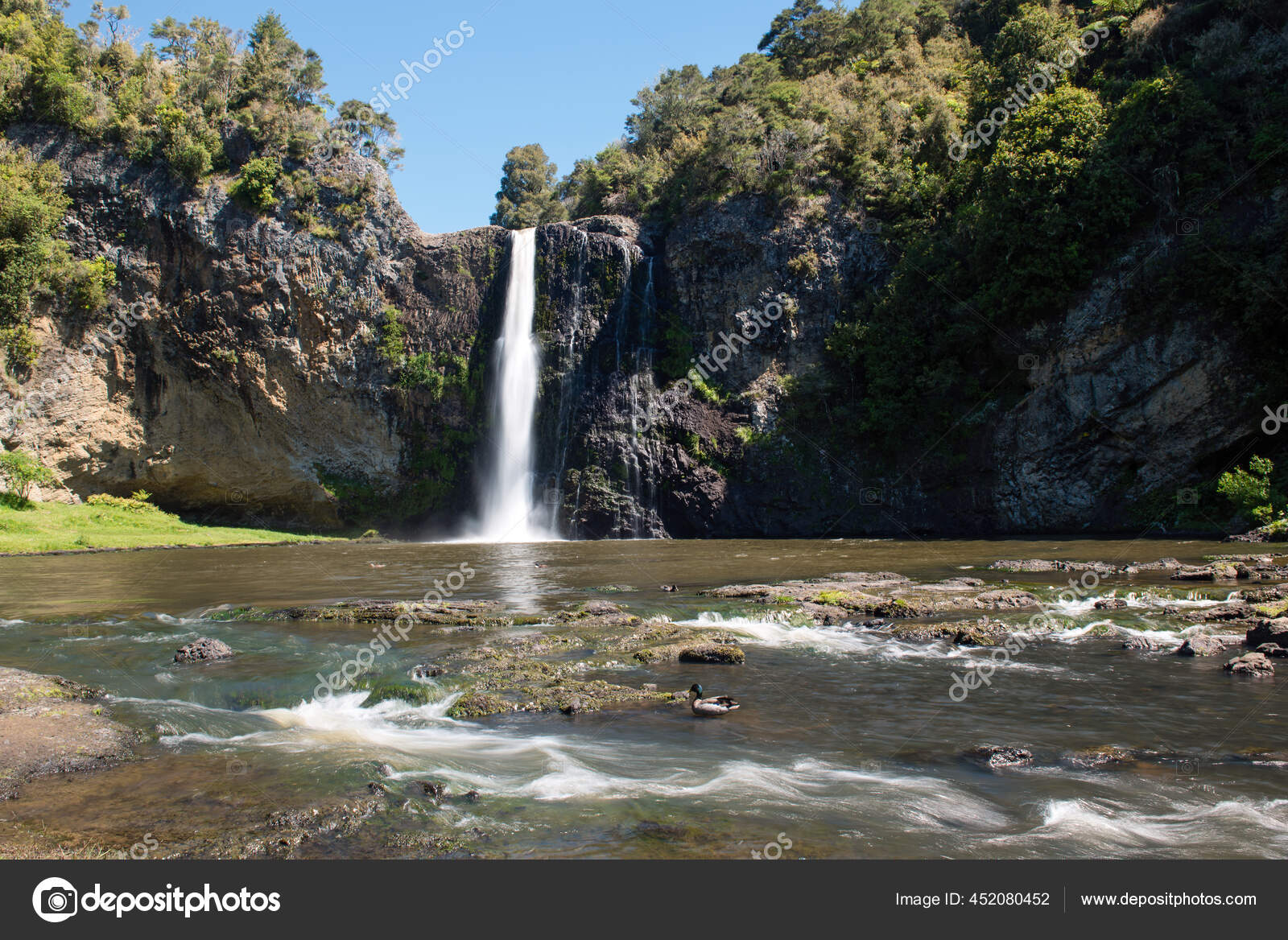 Hunua Falls Locatad Hunua Ranges Regional Park Close Auckland New Stock ...