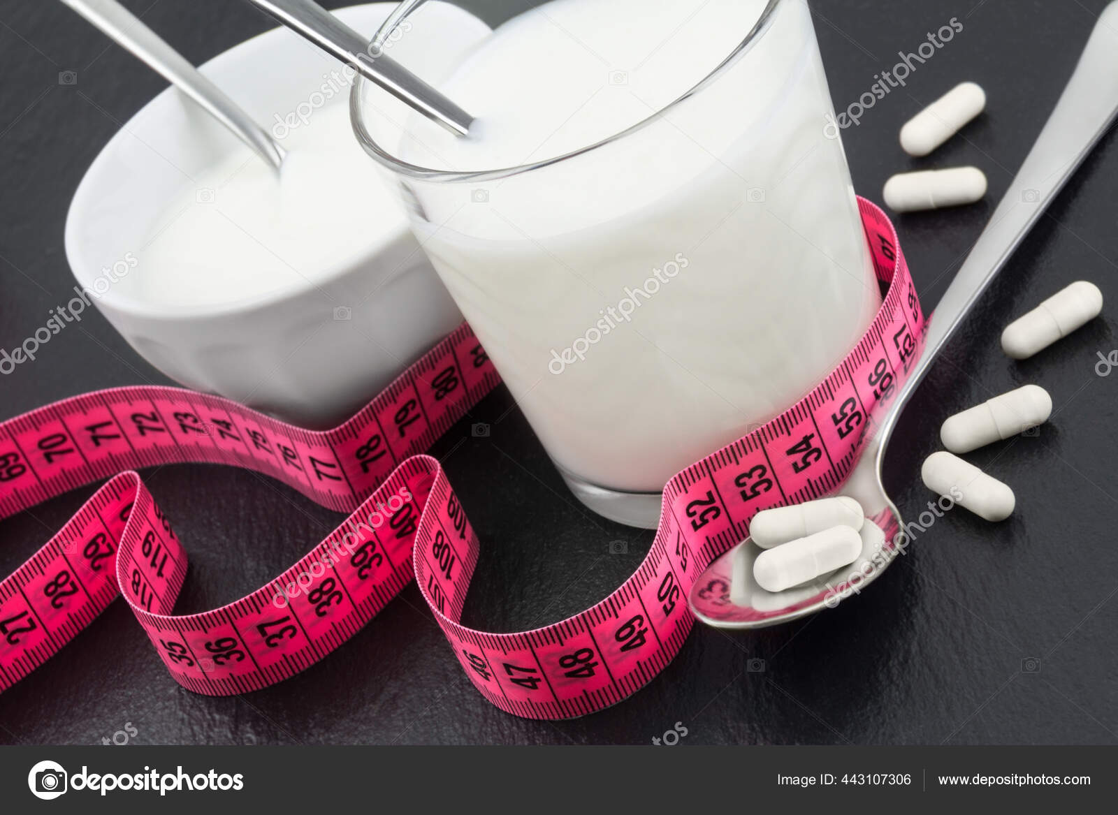 Kefir Yoghurt Probiotic Capsules Stock Photo by ©Photosg 443107306