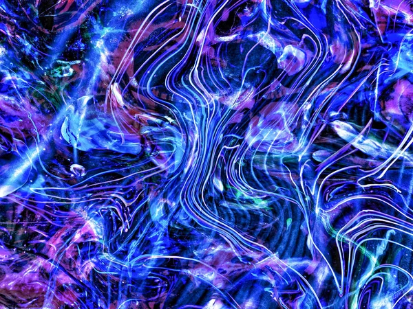 Beautiful Colorful Mixed Abstract Fluid Painting. Acrylic Vibrant ...