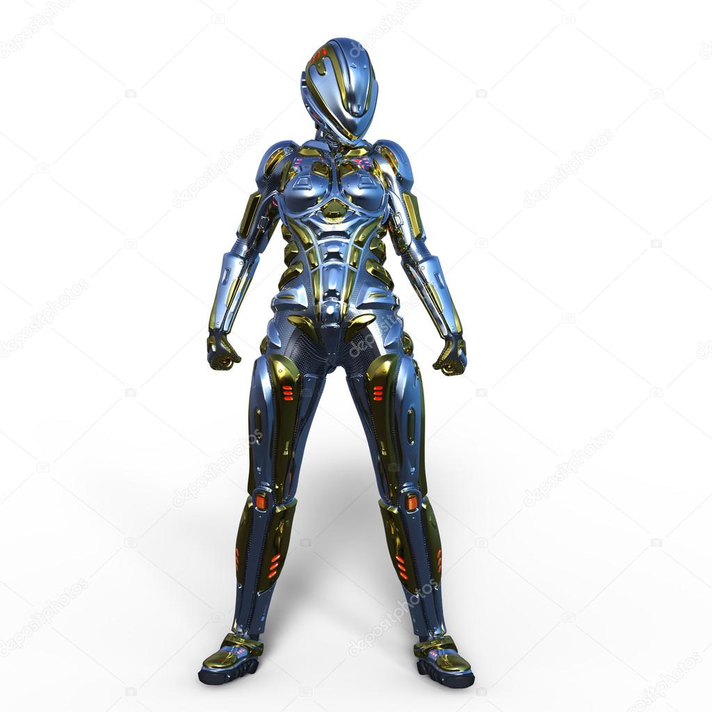 3D CG rendering of a female robot — Stock Photo © TsuneoMP #106894842