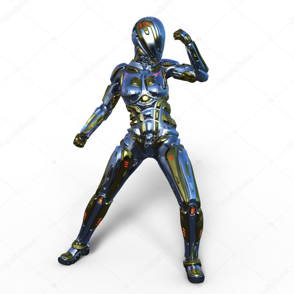 3D CG rendering of a female robot — Stock Photo © TsuneoMP #106894956