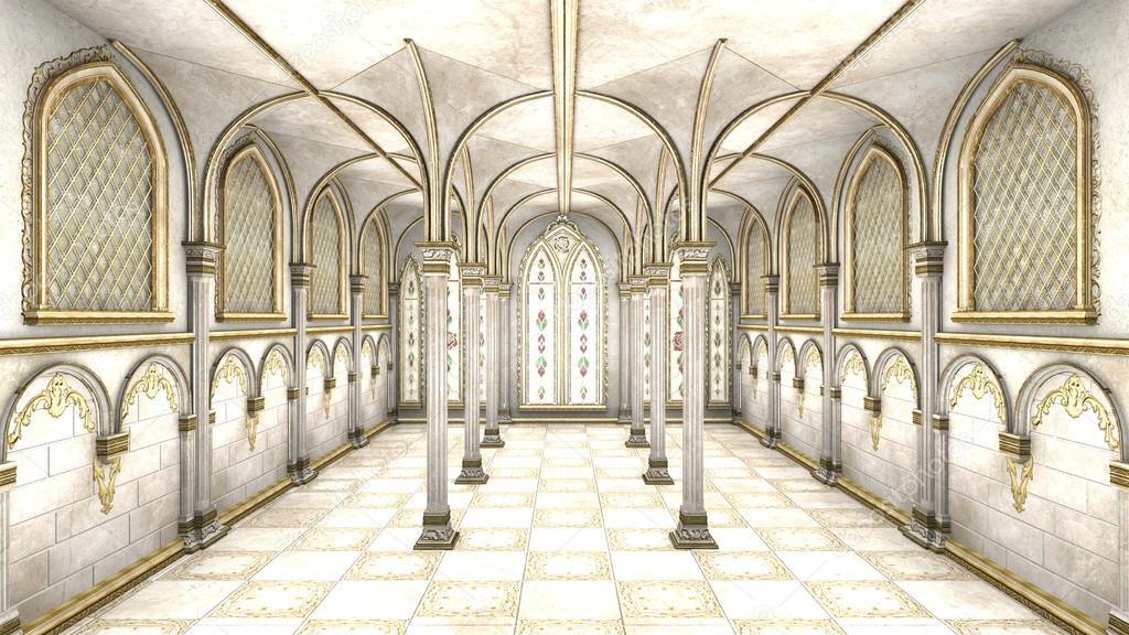 3D CG rendering of grand hall — Stock Photo © TsuneoMP #121627384
