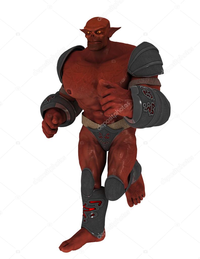 3D CG rendering of a red monster Stock Illustration by ©TsuneoMP #122597318