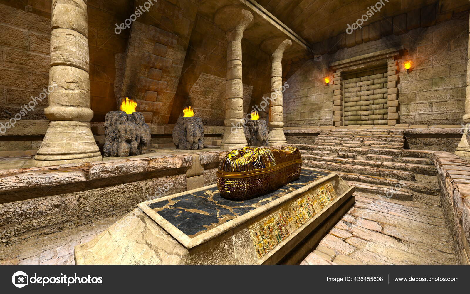 Rendering Pyramid Stock Photo by ©TsuneoMP 436455608