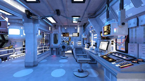 Inside Spaceship Control Room