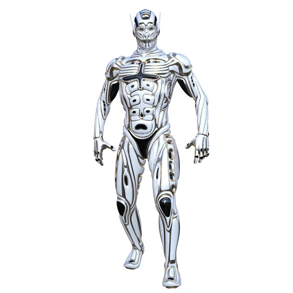 Cyborg Human Skeleton Android 3D — Stock Photo © eyeidea #7975424