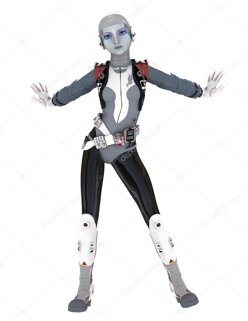 3D CG rendering of a female robot — Stock Photo © TsuneoMP #78768392