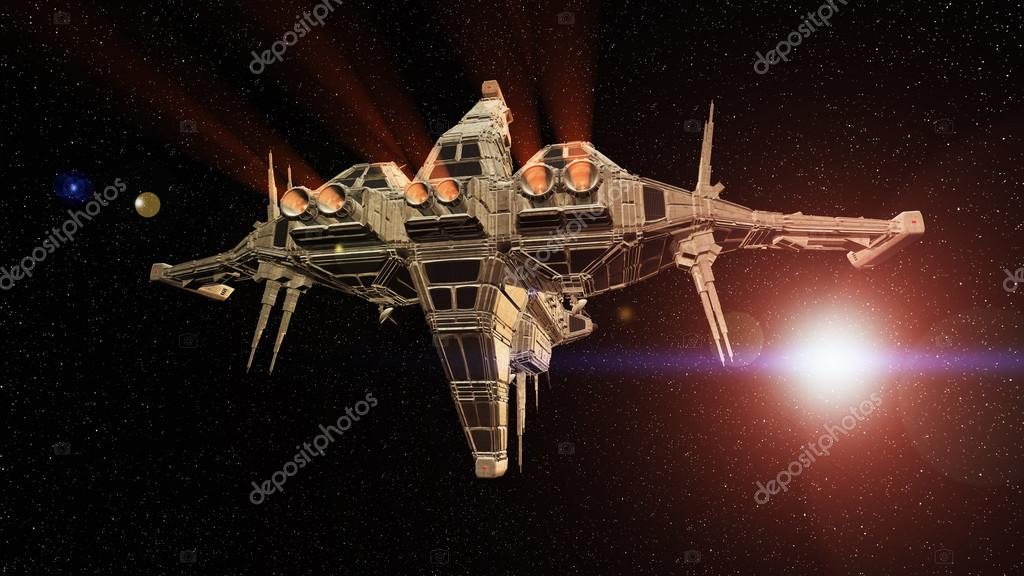 3D CG rendering of a space ship — Stock Photo © TsuneoMP #78772166