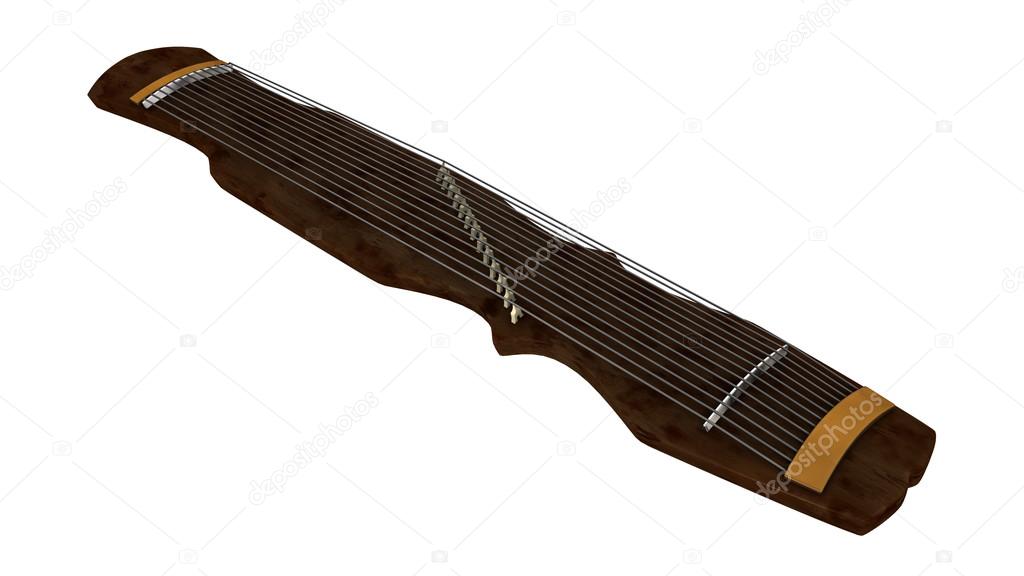 3D CG representación de un koto japonés 2022
