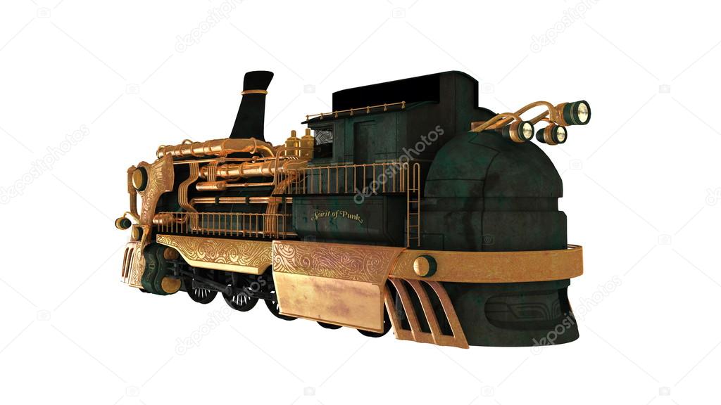 3D CG rendering of a steam locomotive — Stock Photo © TsuneoMP #79334134