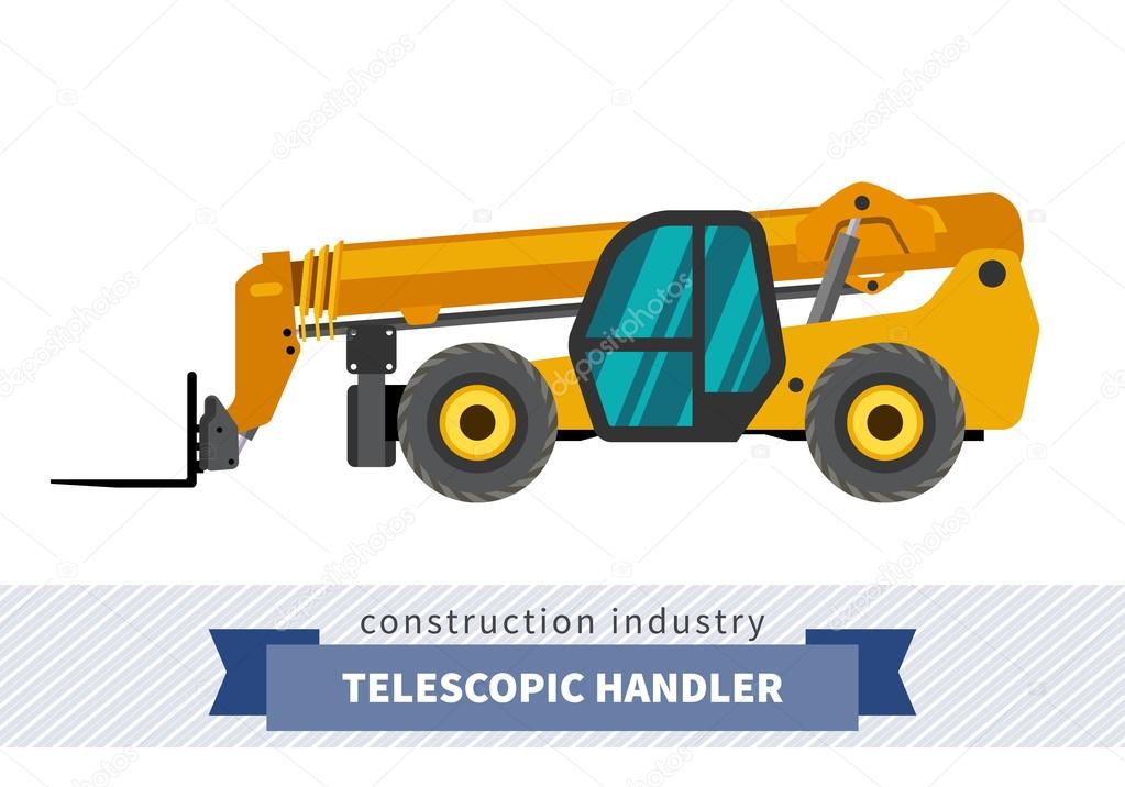 Telescopic handler forklift Stock Vector Image by ©andriocolt #111247548