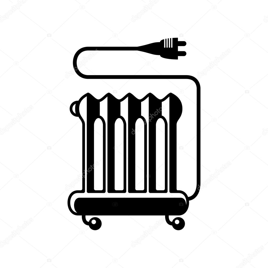 Oil heater vector icon — Stock Vector © andriocolt #70070439