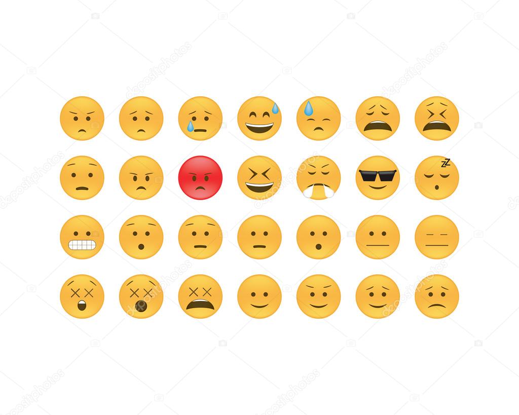 Set of emoticon vector Stock Vector Image by ©deisgorelkin #113162316