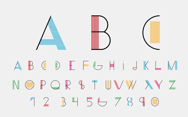 Color alphabetic fonts and numbers. Stock Vector Image by ©deisgorelkin ...