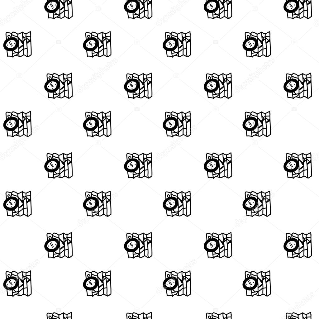 Bnw map pattern Stock Vector by ©LittleAirplane 122262312