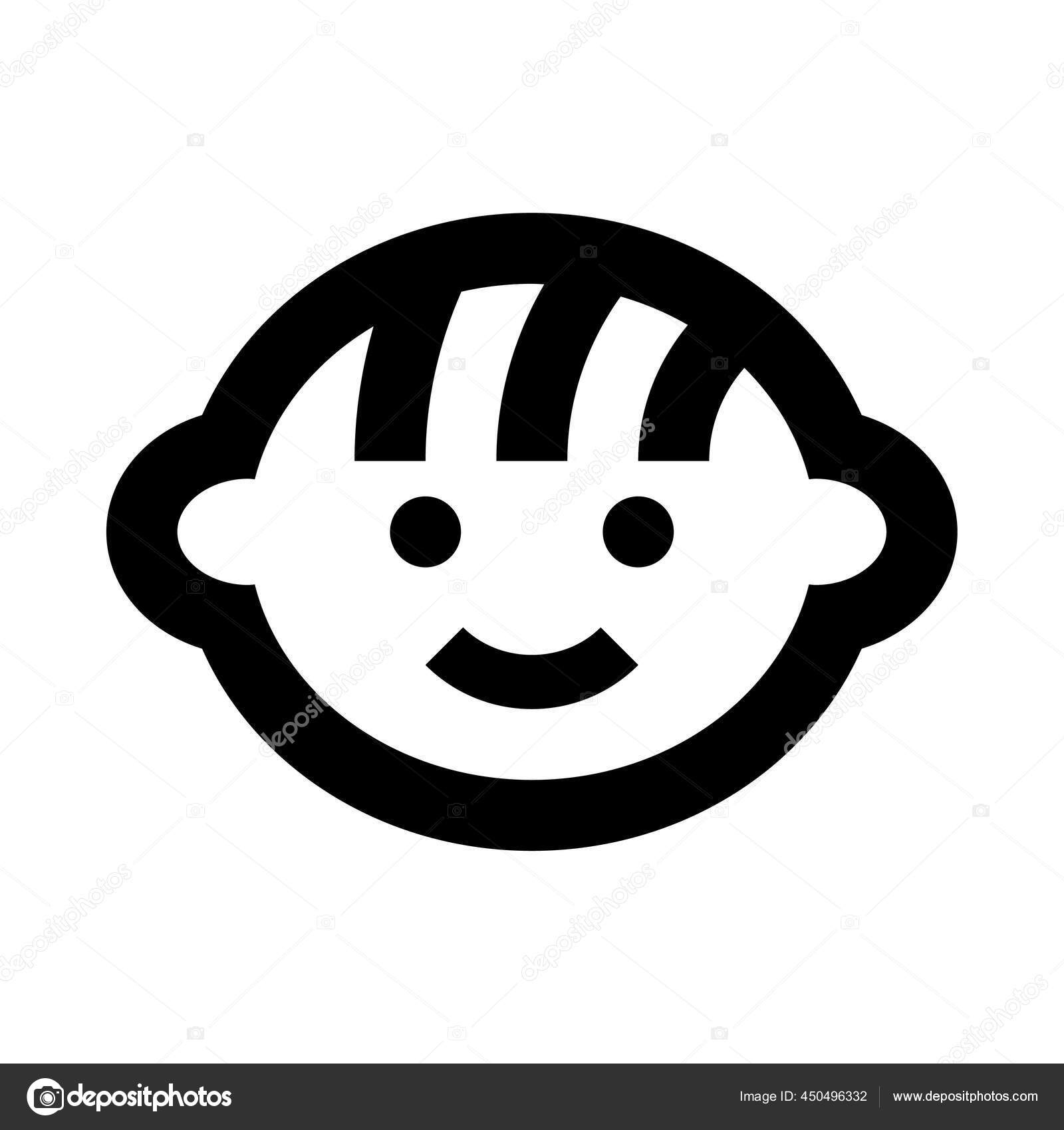 Child Icon Vector Illustration White Background Stock Vector by ...