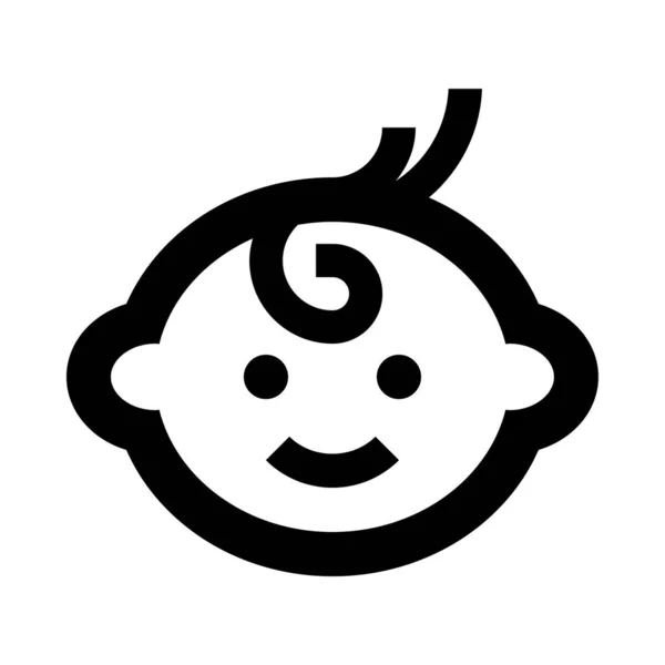 Child Icon Vector Illustration White Background Stock Vector by ...