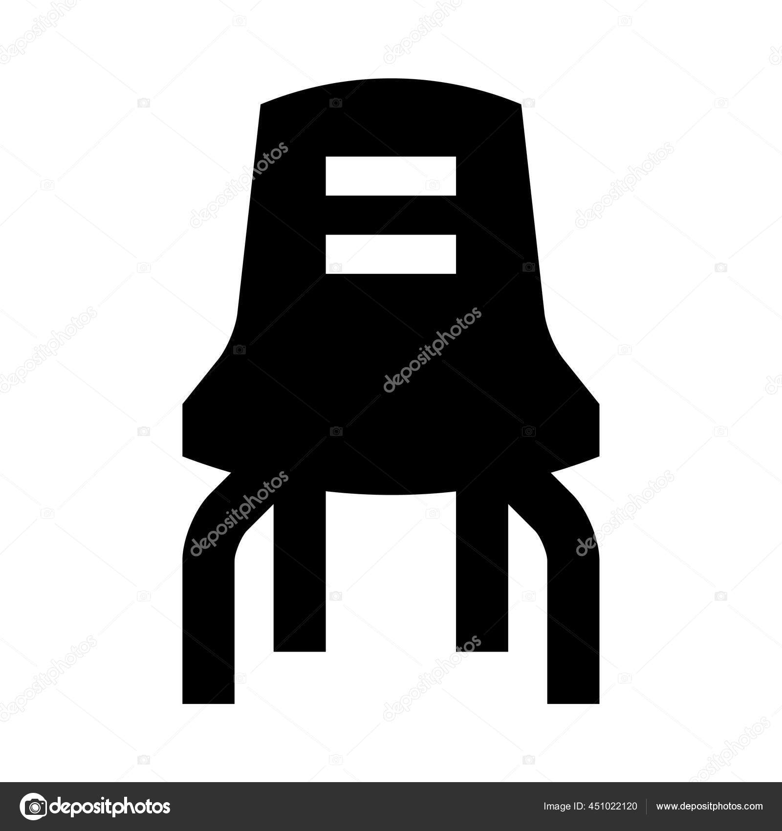 Download - Chair icon, vector illustration isolated on white background ...