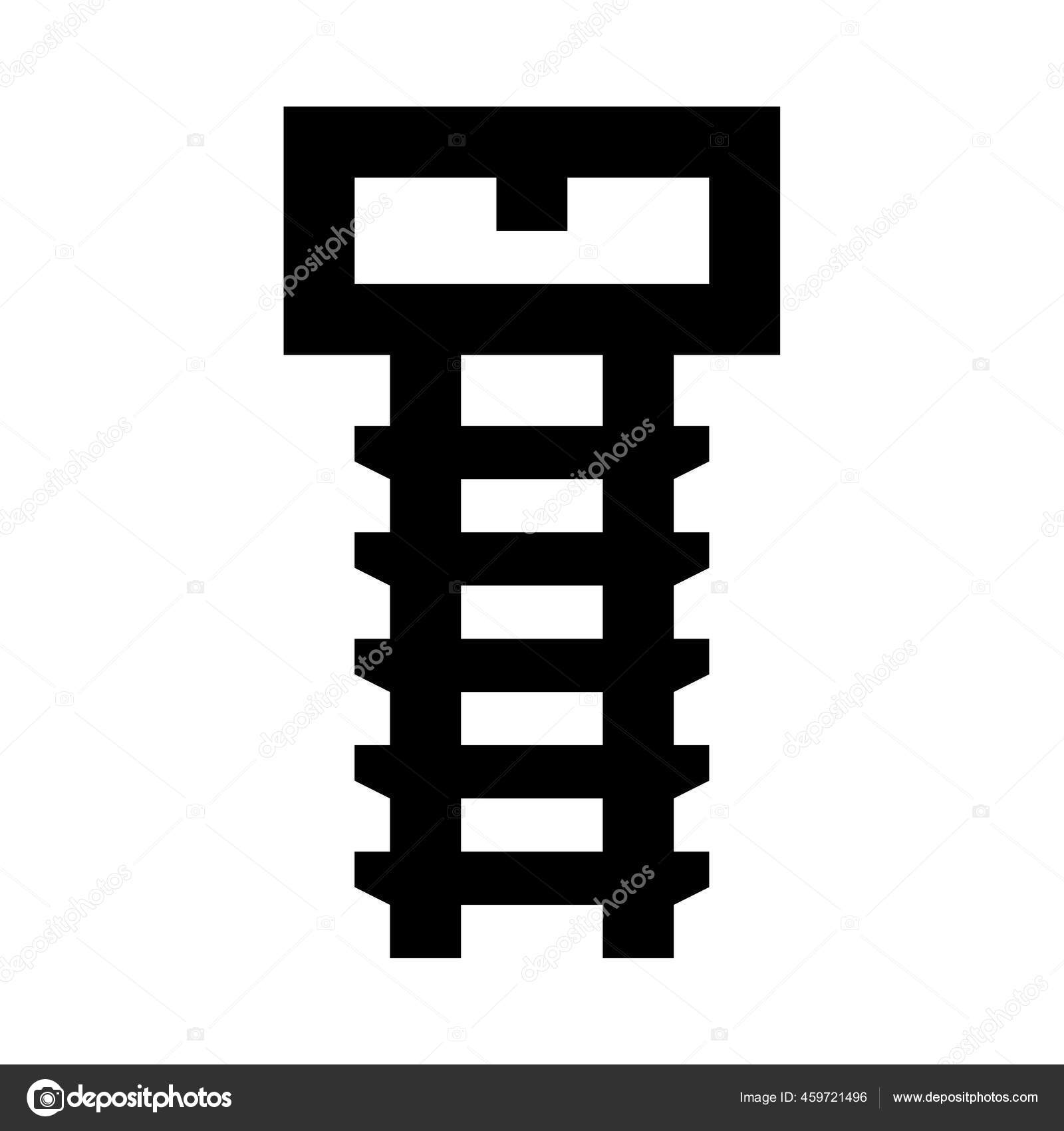 Icono Del Perno Ilustración Vectorial Aislada Sobre Fondo Blanco Vector ...