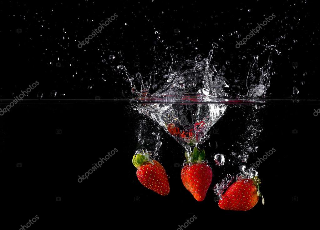 Strawberry splash Stock Photo by ©phcarretta 68255499
