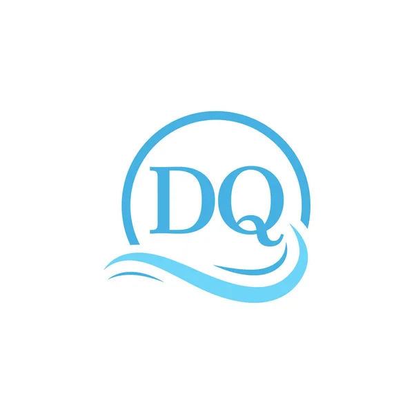 Lettering Logo Design Water Wave Modern Letter Logo Design Circular ...