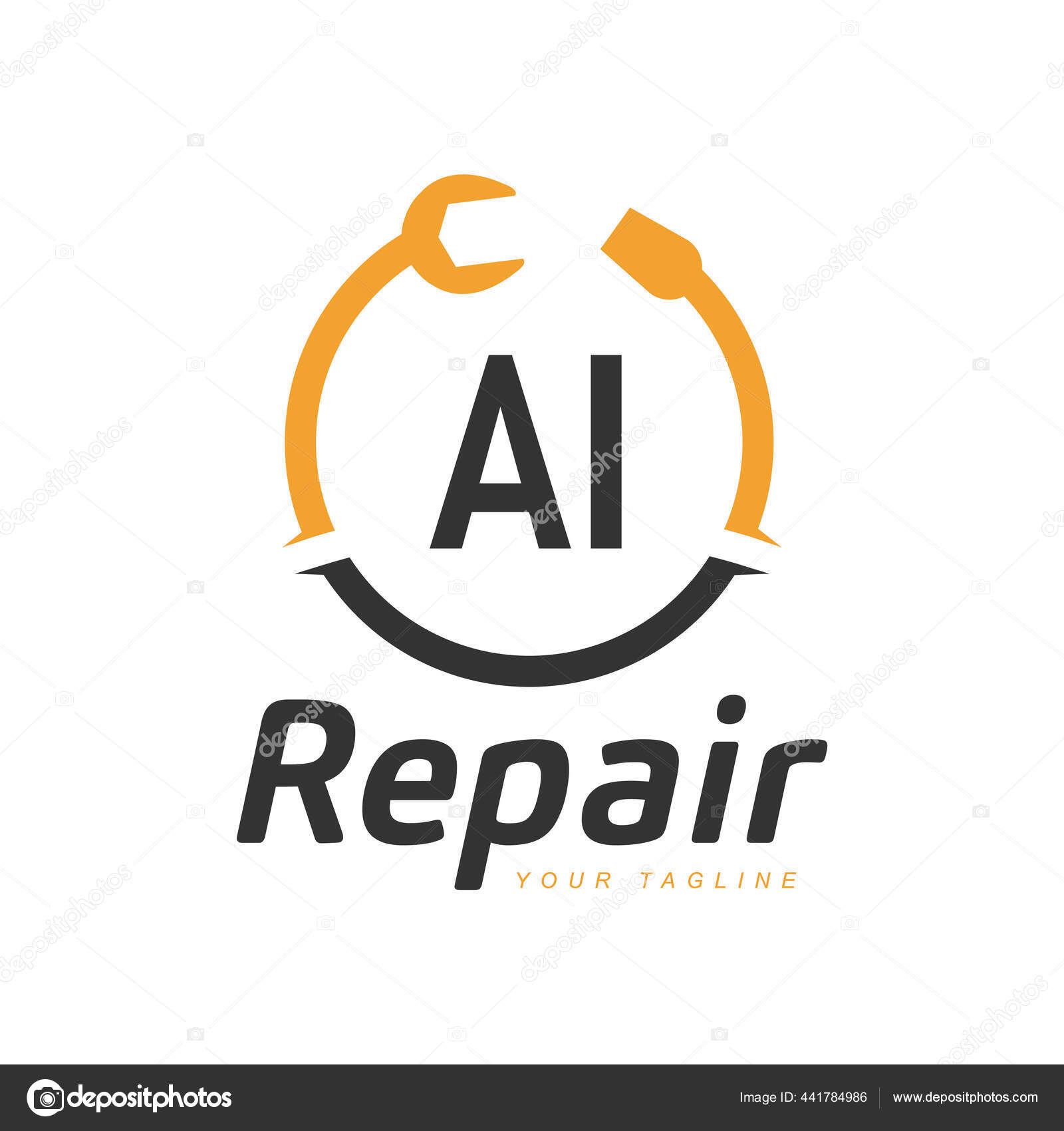 Letter Design Repairing Logo Modern Letter Logo Design Repair Icon ...