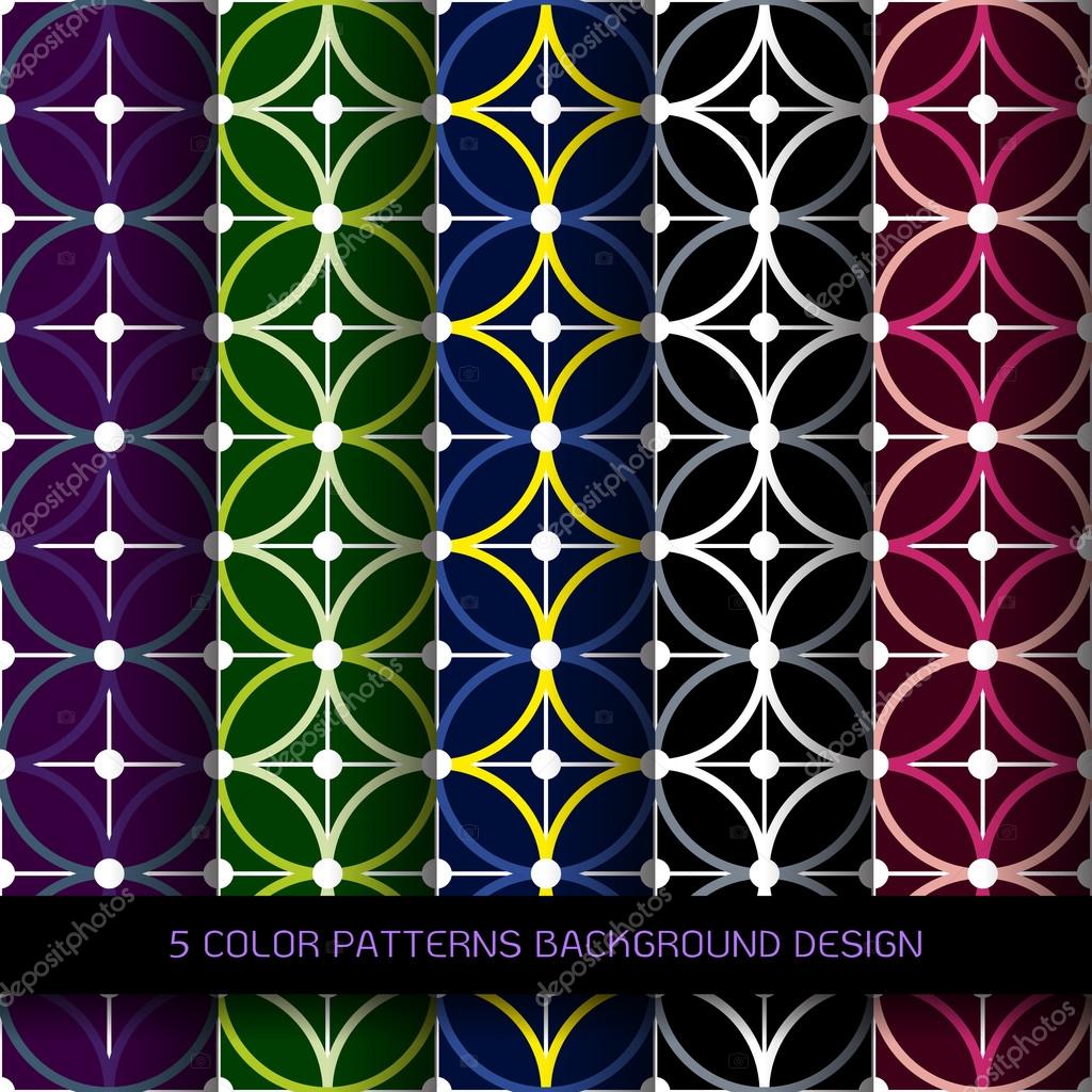 Seamless geometric pattern of circles on a white background — Stock ...