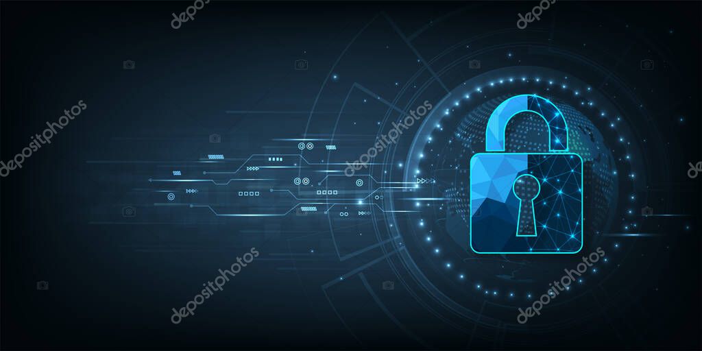 Diseño de seguridad cibernética.Visualización de la seguridad ...