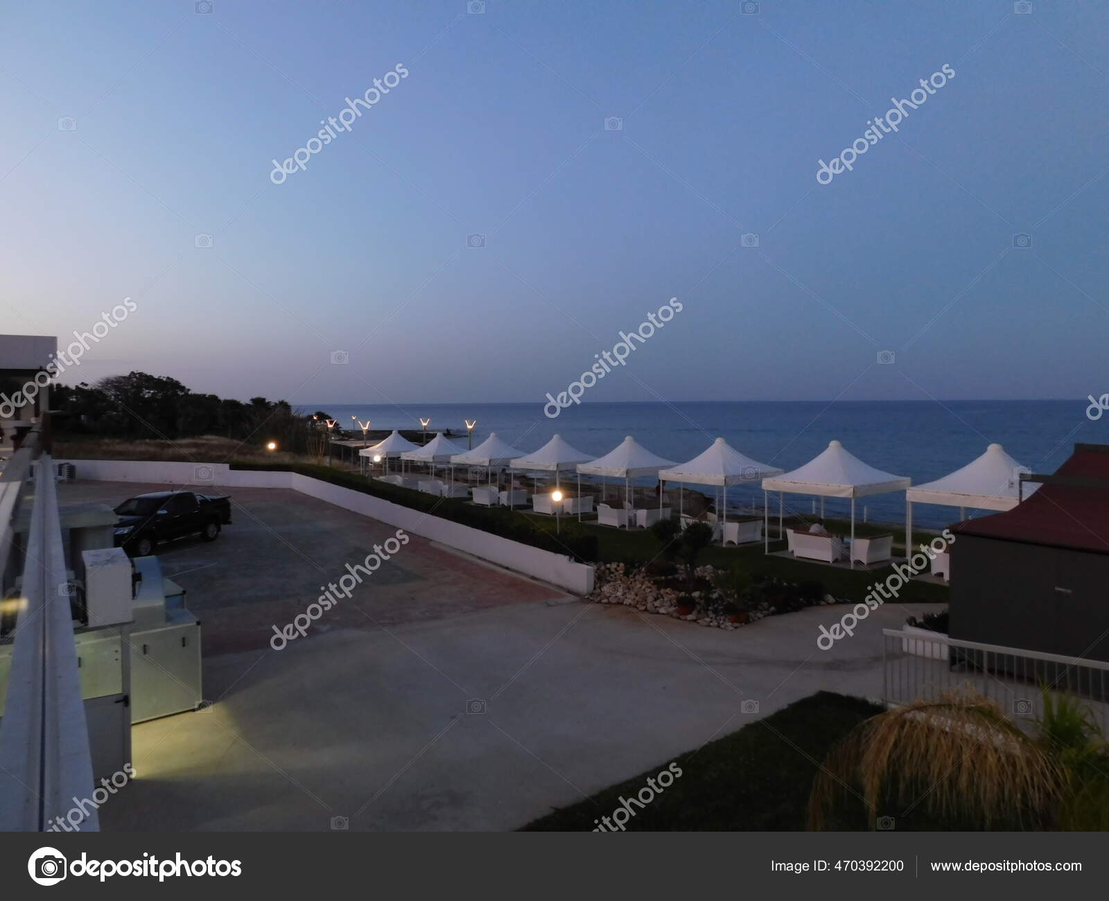 View Night Bay Protaras Cyprus April 2021 — Stock Editorial Photo ...