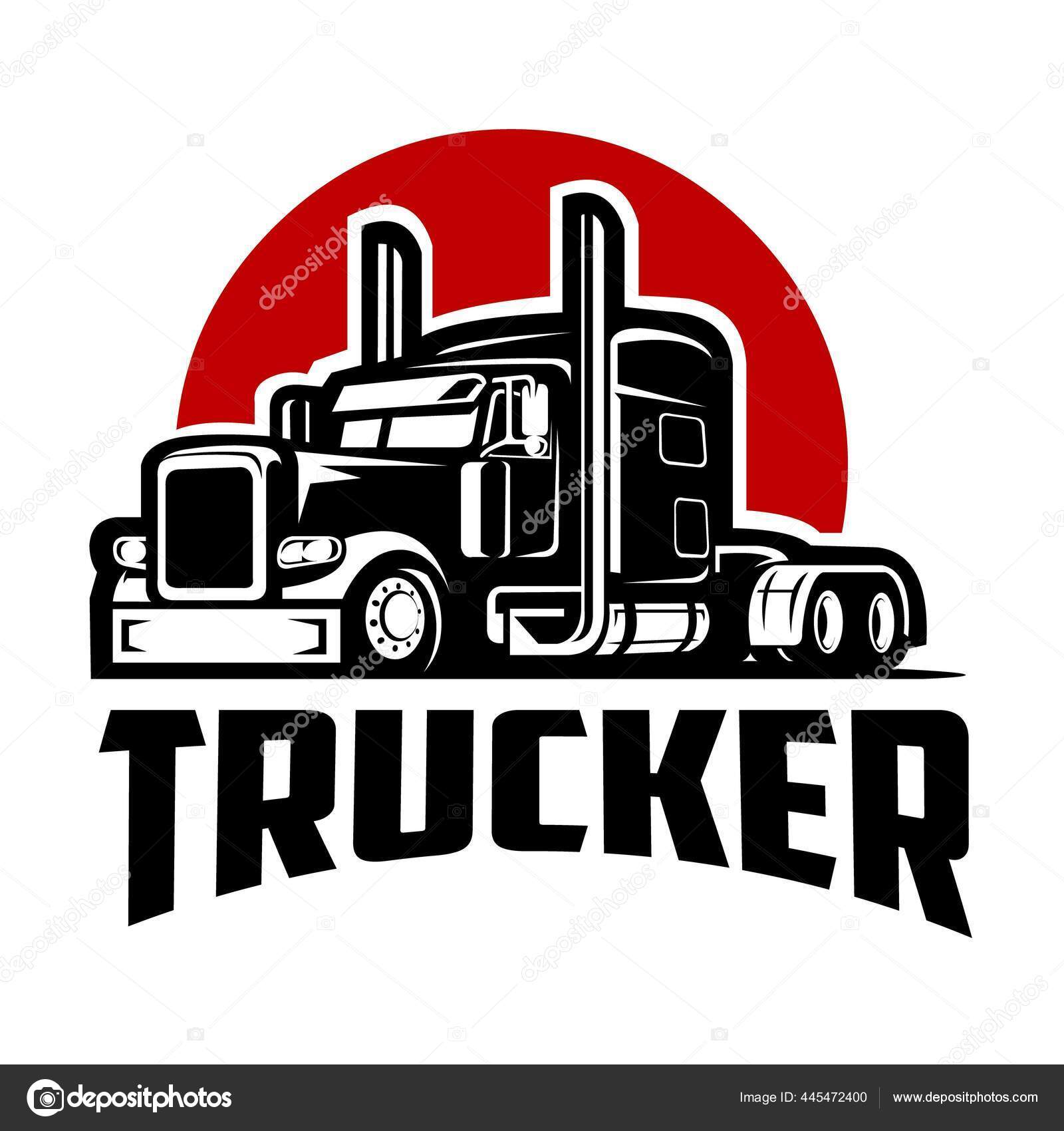 Trucker Vector Image Trucker Tshirt Design Inspiration Stock Vector ...
