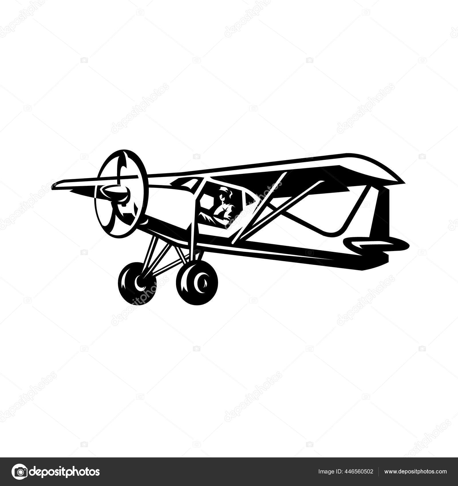 Short Takeoff Landing Aircraft Small Plane Stol Airplane Vector ...