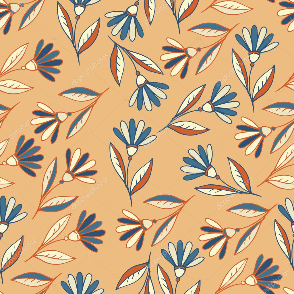 Ornate floral seamless texture Stock Vector Image by ©KLEMIONA #75450125