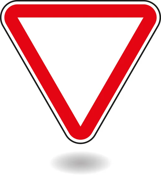 Yield triangular road sign Stock Vector Image by ©nickylarson #59195403