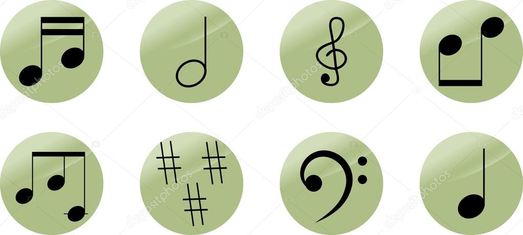 Icons of musical signs Stock Vector Image by ©09910190 #84736790