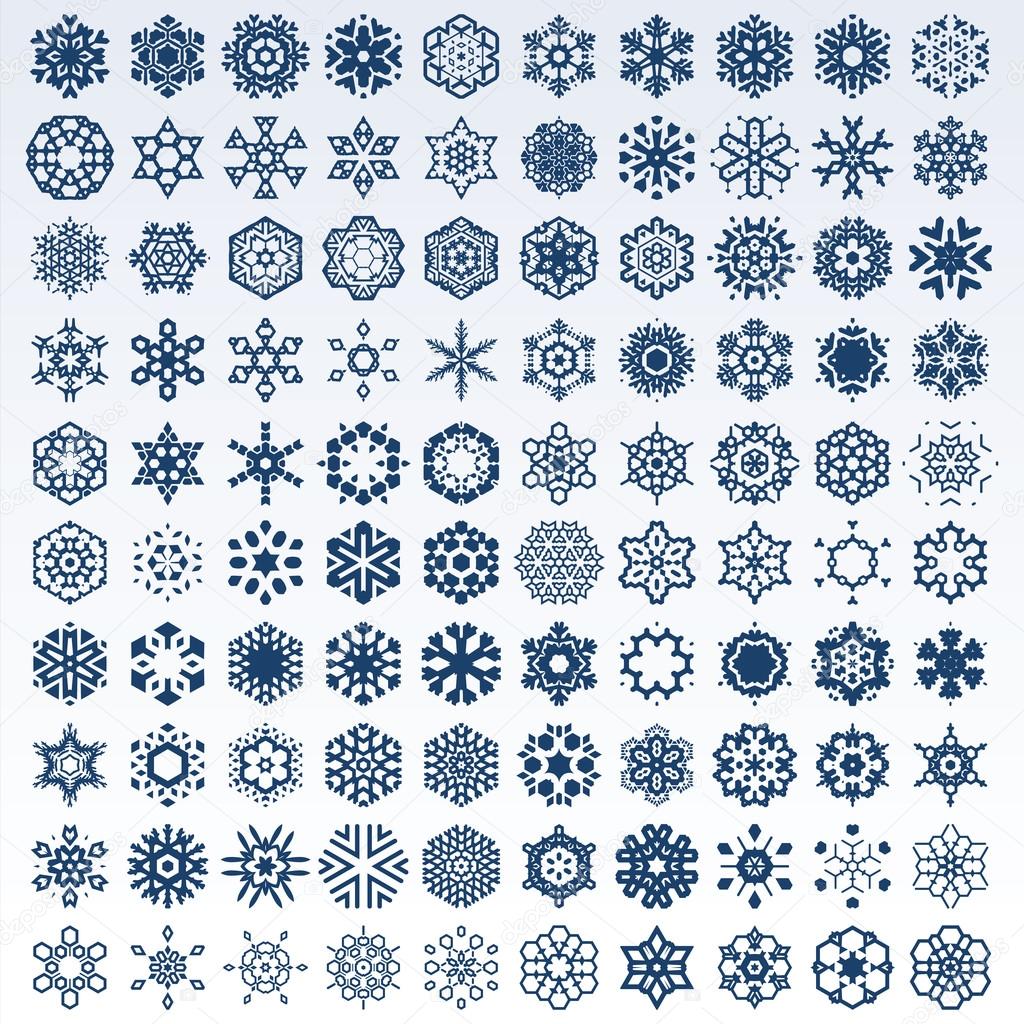 Snowflake Vector Shapes for winter and Christmas Stock Vector by ... Snowflake Vector Shapes for winter and Christmas Stock Vector by ...