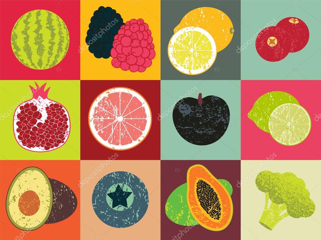 Pop Art Fruit