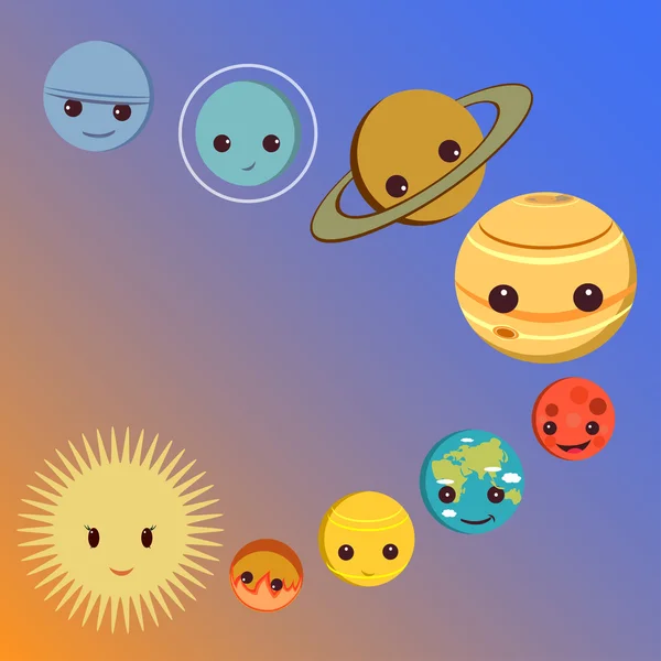 100,000 Planetas con caras Vector Images | Depositphotos