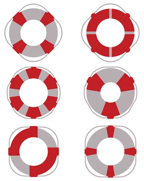 Lifebuoy Sticker Set White Isolated Backdrop Ring Invitation Gift Card ...