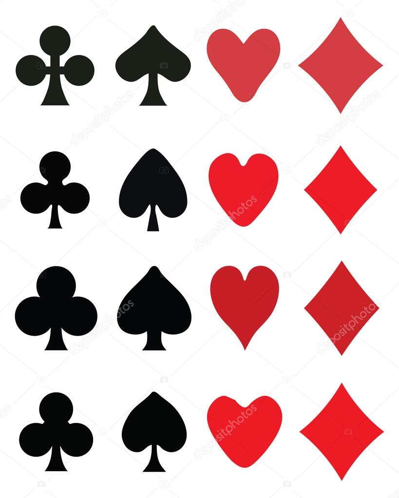 Playing card symbols Stock Vector Image by ©vukam #119484556