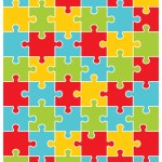 Seamless color puzzles background Stock Vector Image by ©scanrail #4541547