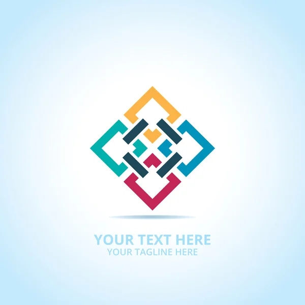 Abstract Connect logo, design concept, emblem, icon, flat logotype ...