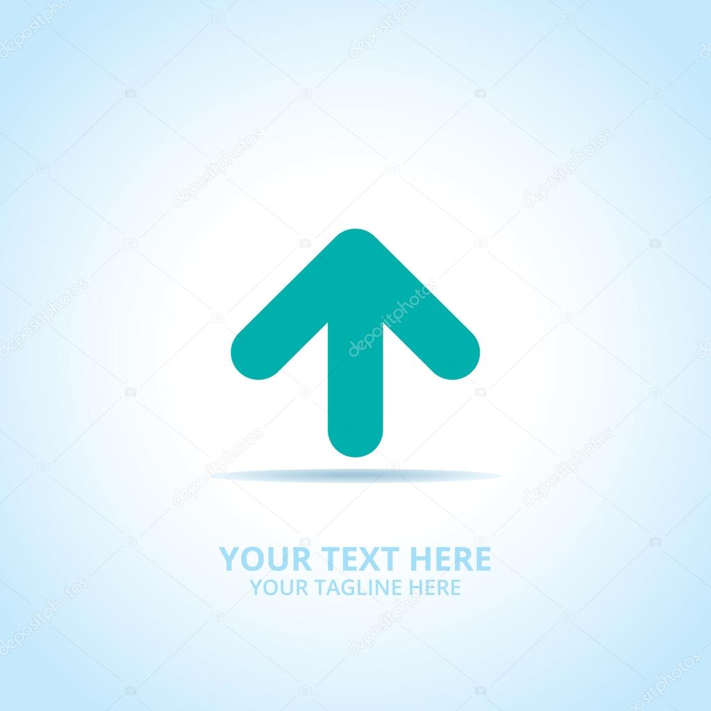 Abstract Progress Arrow logo, design concept, emblem, icon, flat ...