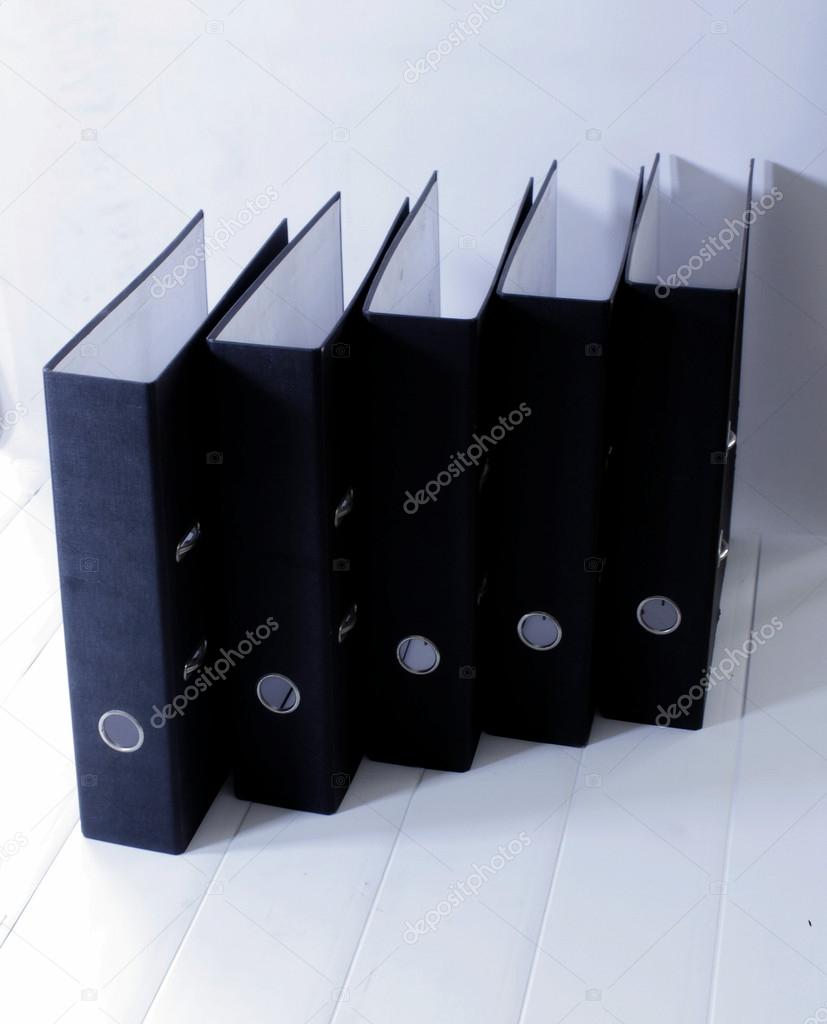 Black data folders for office documentation Stock Photo by ...