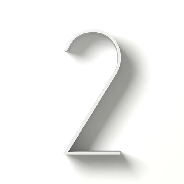 Blue gradient number 2 TWO 3D Stock Photo by ©djmilic 270750032