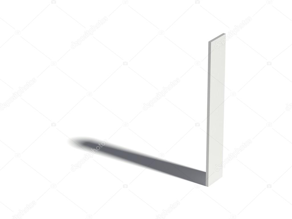 Drop shadow font. Letter I. 3D Stock Photo by ©djmilic 117777766