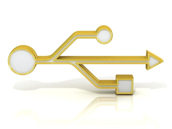 Plus sign, 3d golden sign isolated on white background — Stock Photo ...